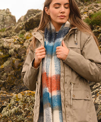 Isobel Coat. Faux Fur Lined Padded Raincoat | Lighthouse