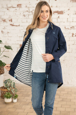 Beachcomber Long Jacket. Lightweight Waterproof Jacket | Lighthouse