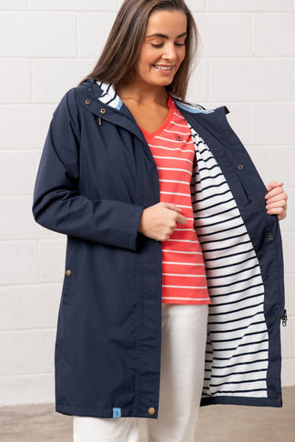 Beachcomber Long Jacket. Lightweight Waterproof Jacket | Lighthouse