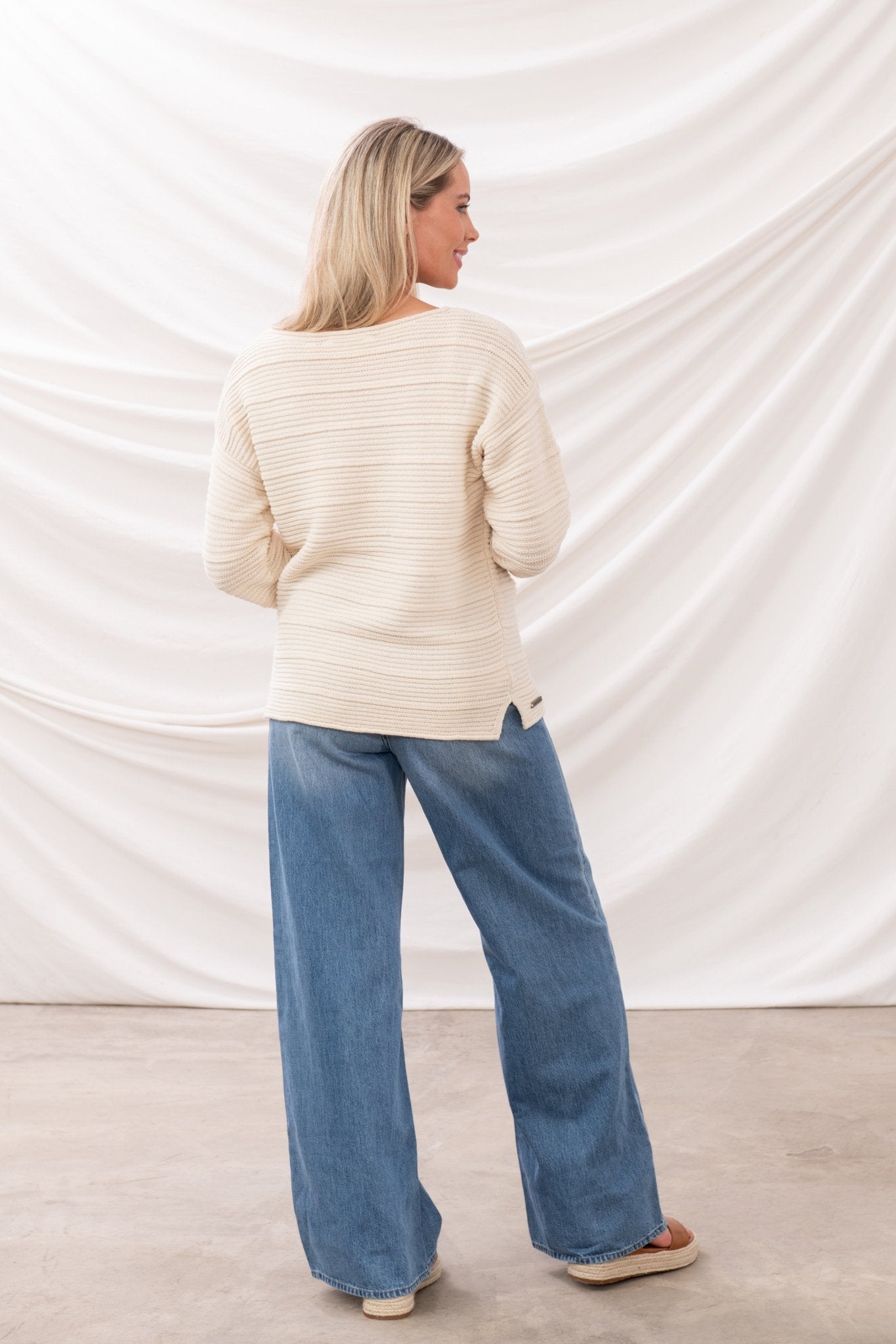 Pearl Jumper. Women's 60% BCI Cotton Jumper | Lighthouse