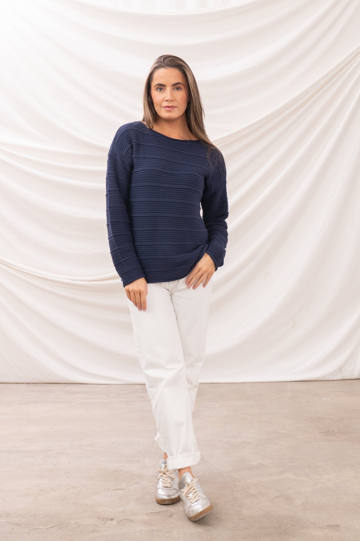 Pearl Jumper. Women's 60% BCI Cotton Jumper | Lighthouse