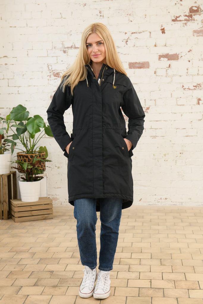 Abigail Coat. Fleece Lined Padded Raincoat | Lighthouse