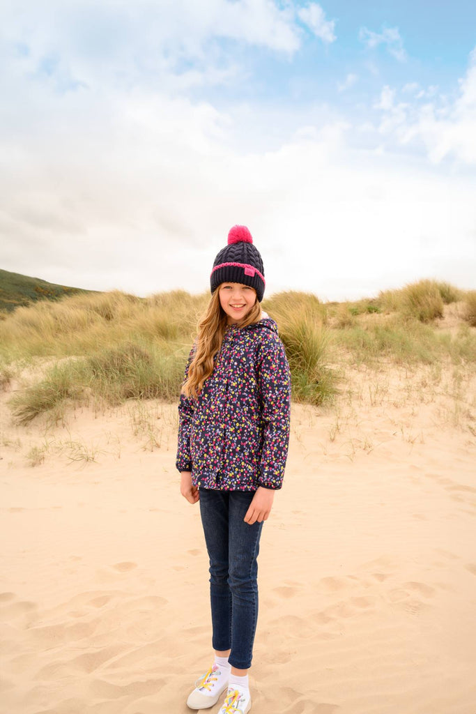 Freya Coat -Navy Floral| Lighthouse