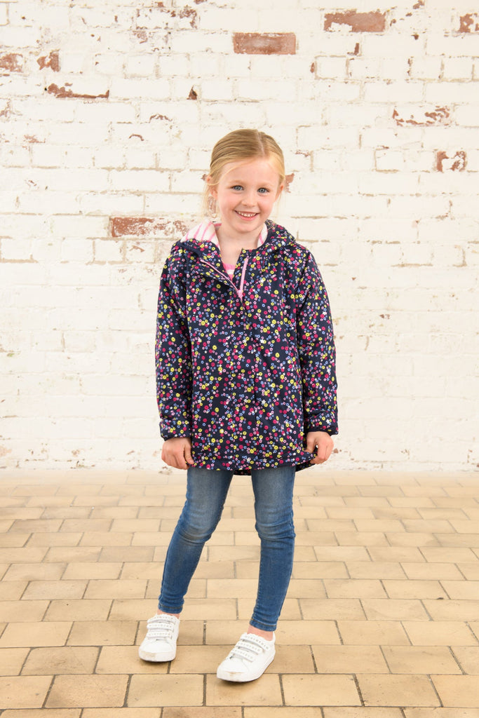Freya Coat -Navy Floral| Lighthouse