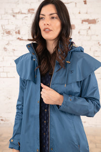 Outback Long Waterproof Raincoat - Blue | Lighthouse