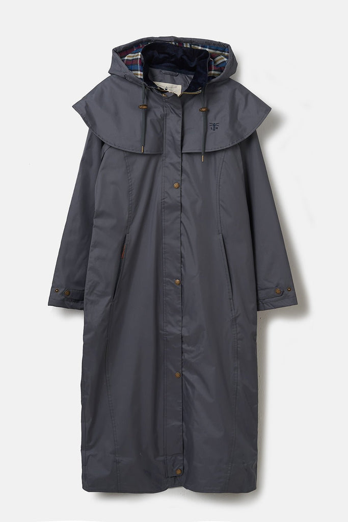Outback Long Waterproof Women's Raincoat - Grey | Lighthouse